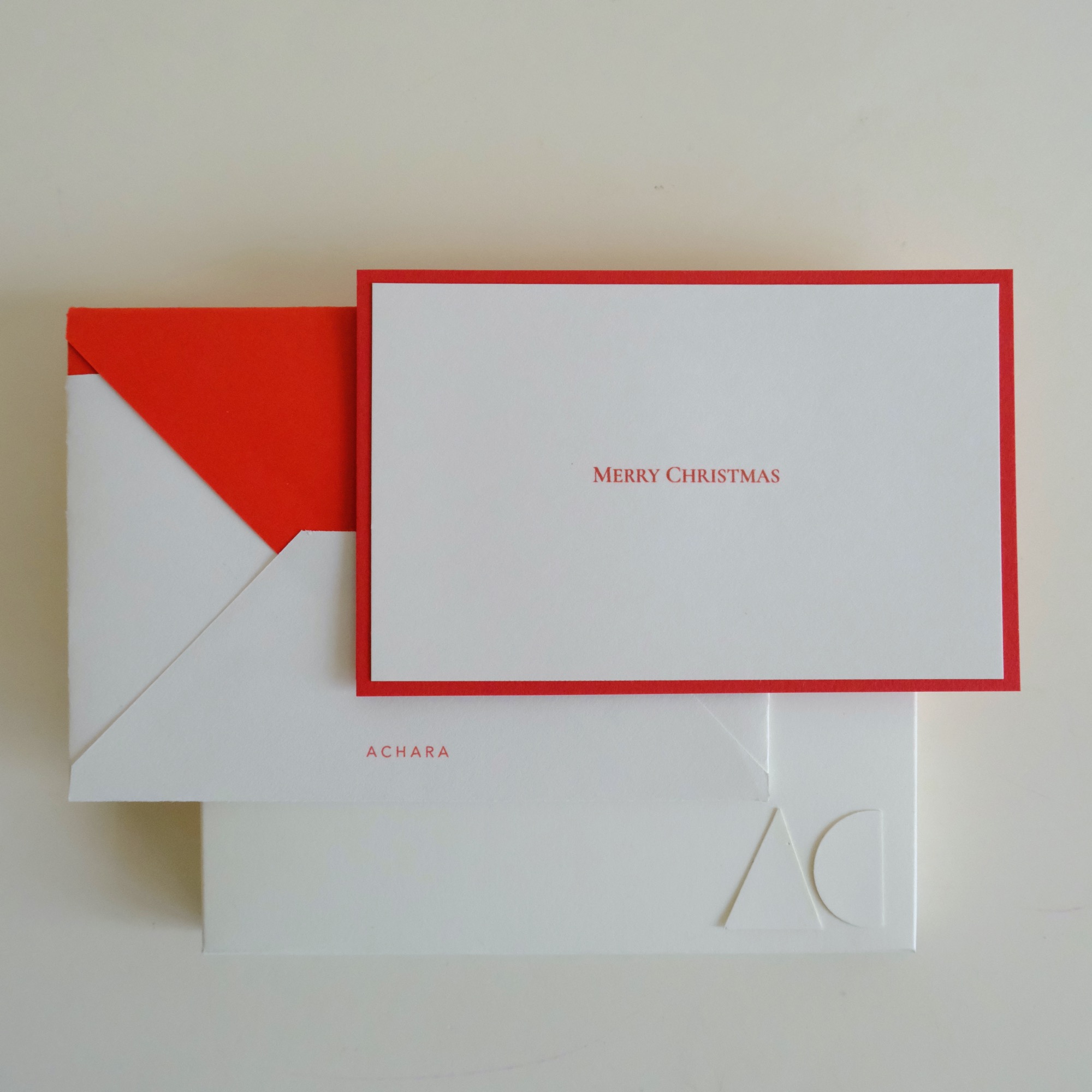 Merry Christmas Note Set - A C H A R A Stationery